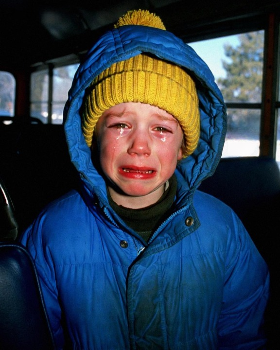 “I saw a young boy crying on a school bus, and after noticing his hands ...