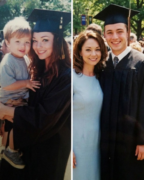 My mother raised me on her own—but at my college graduation, my ...