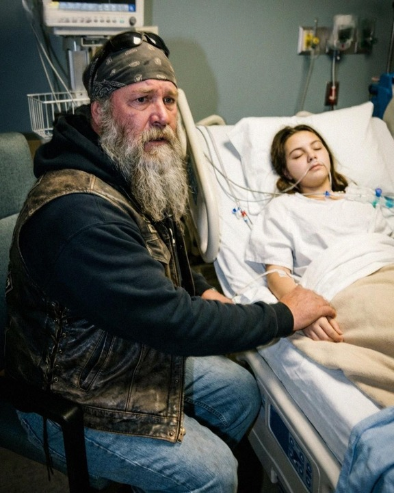 For six months, a biker came to see my comatose daughter every single ...